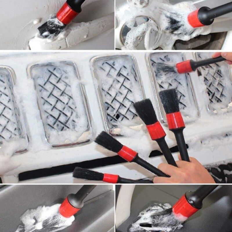 Y9RC 9Pcs Soft Brush Kit Auto Wheel Rim Scrubber W... – Vicedeal