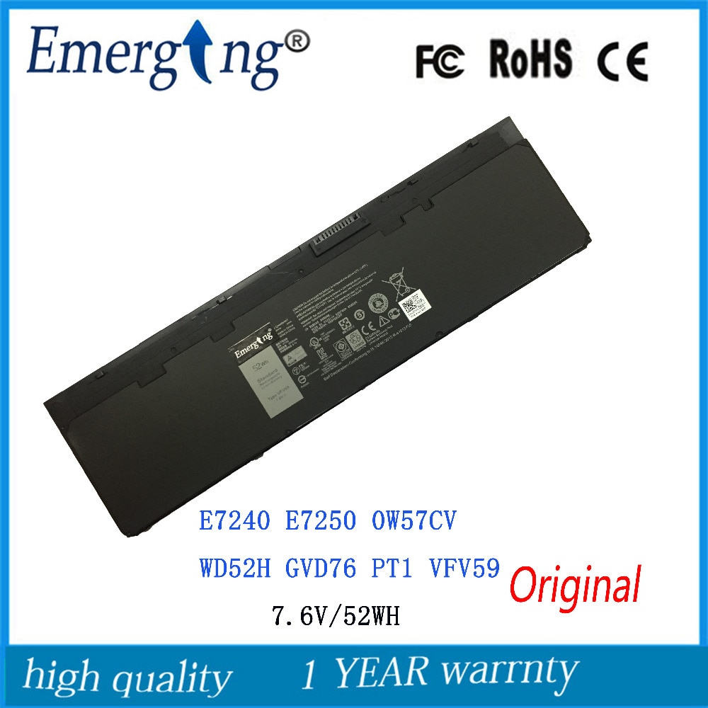 7.6V 52wh Original Battery for DELL Latitude E7240... – Grandado