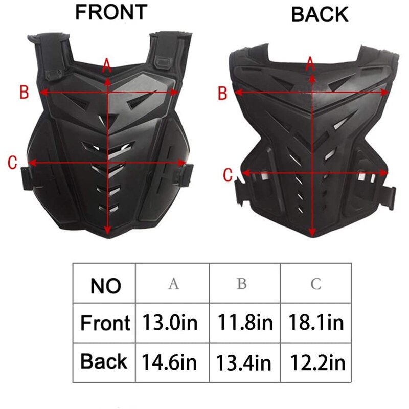 Motorfiets Armor Vest Motorrijden Borst Armor Back... – Grandado