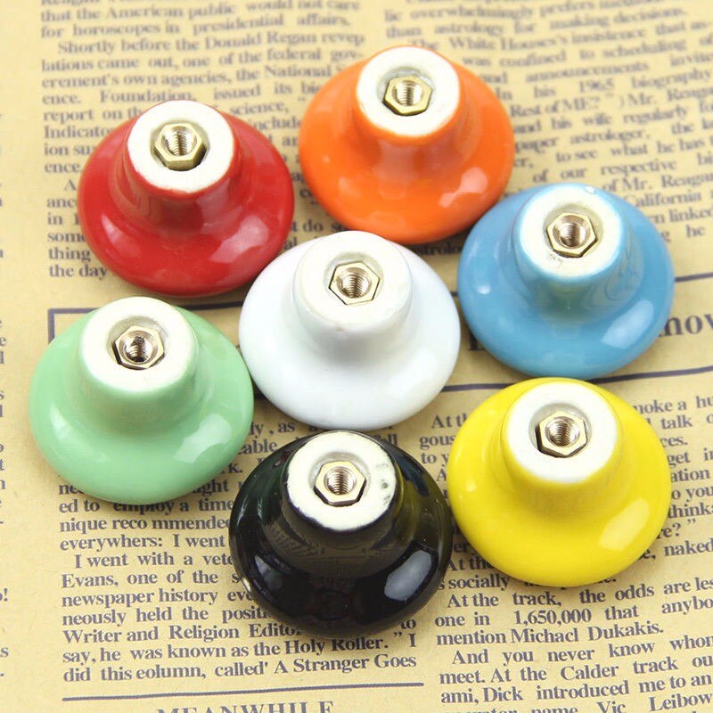 Godteri farge runde møbler knotter keramisk skuff ... – Grandado