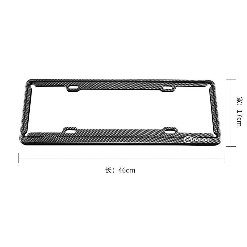 2 Stuks Carbon Fiber Auto Nummerplaat Frame Metale... – Grandado