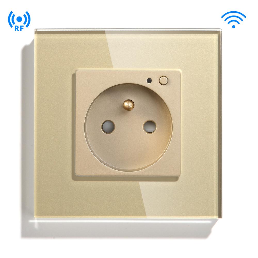 BSEED France Type Wall Socket Wifi Control Glass C... – Vicedeal