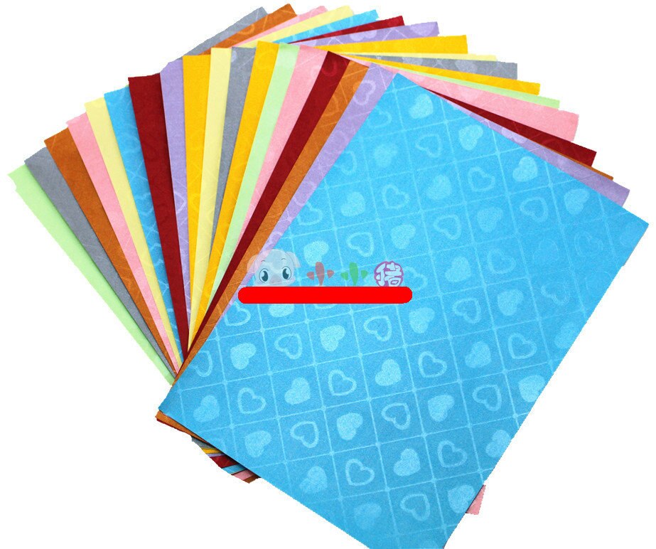 18 Uds con 9 colores tamaño A4 papel en relieve de... – Grandado