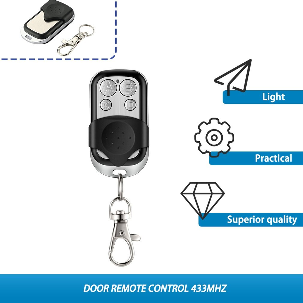 Blue Light 433.92MHZ Copy Remote Controller Metal Clone Remotes Auto ... Blue Light 433.92MHZ Copy Remote Controller Metal Clone Remotes Auto ...
