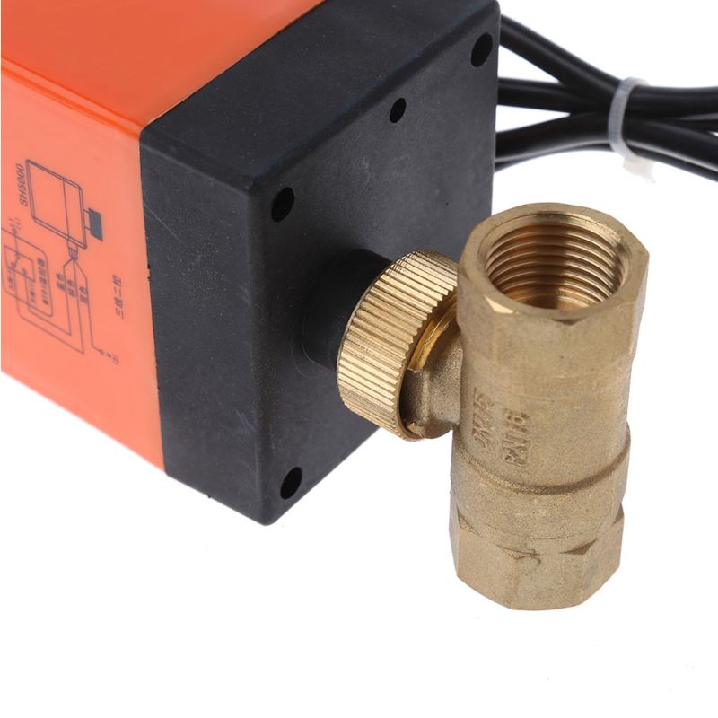 Electric Motorized Brass Ball Valve DN15 AC 220V 2... – Vicedeal