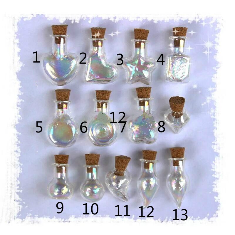 5PCS Mix 13 Styles Shape Rainbow DIY Mini Glass Co... – Grandado