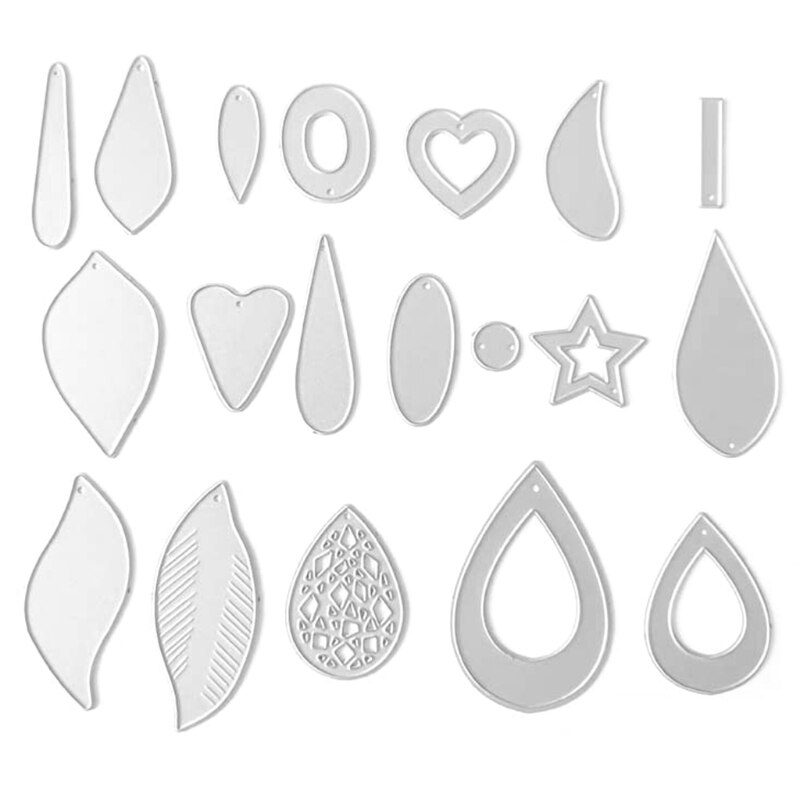 19Pcs Earring Cutting Dies Earrings Cut Template D... – Grandado