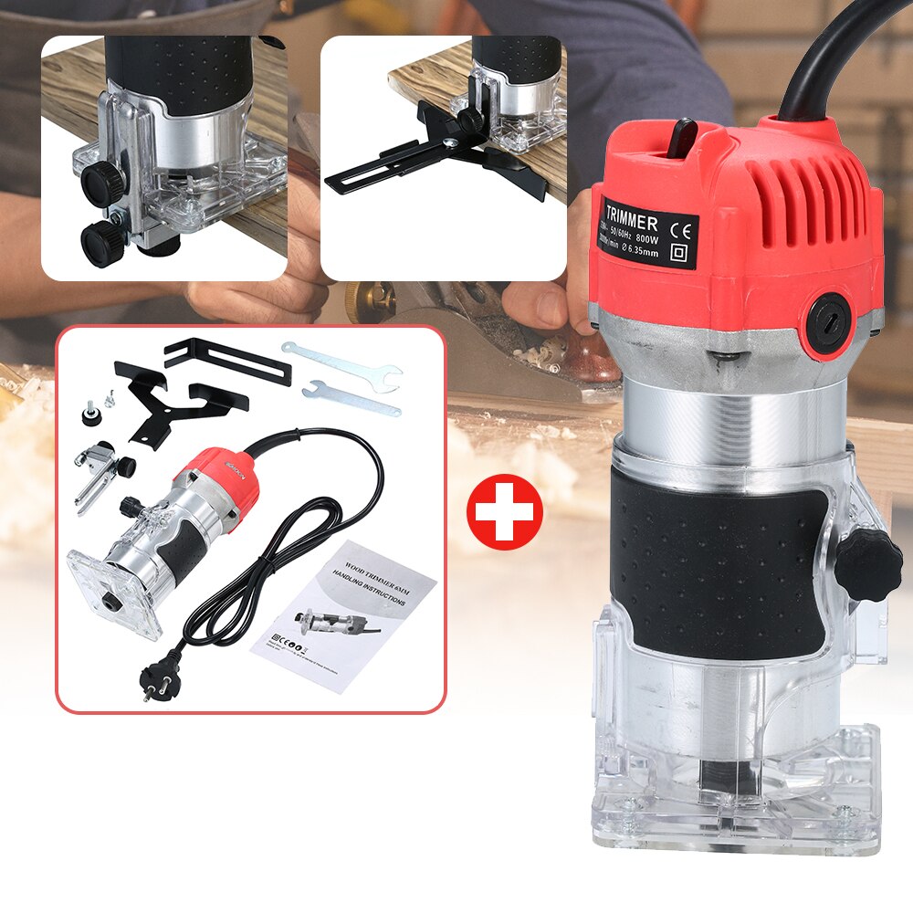 800W Woodworking Electric Trimmer Wood Milling Eng... – Vicedeal