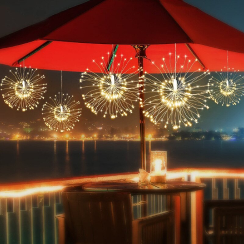 LED Firework Lamp Twinkle Fairy Garland Garden Out... – Grandado