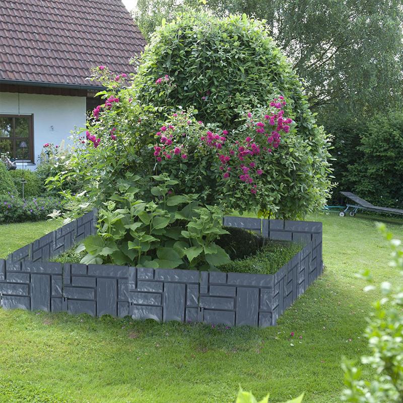 5pc Plastic Garden Edging Border Fence Lawn Border... – Grandado