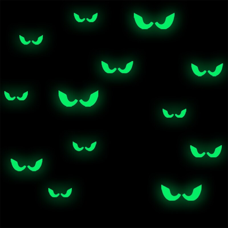 Halloween Luminous sticker Cat sticker monster eye... – Grandado