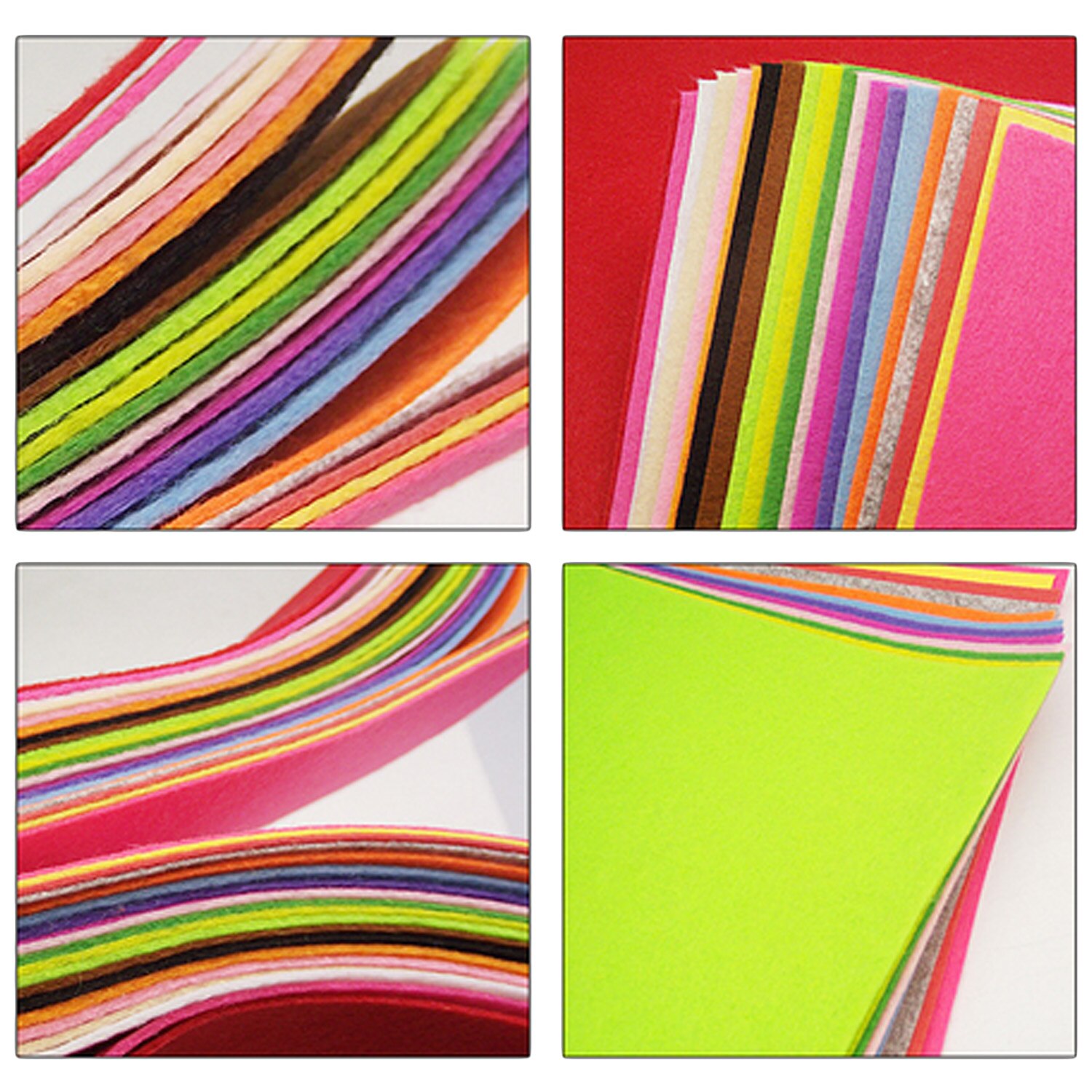 40 stücke 20x30 cm Farbe Sortiert Fühlte Vlies Sto... – Grandado