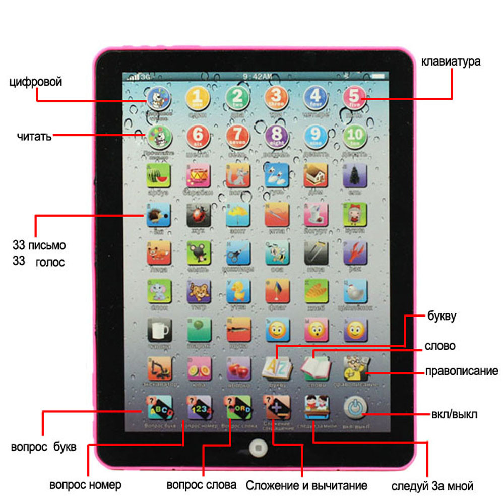 Russian Computer Learning Education Machine Tablet... – Grandado