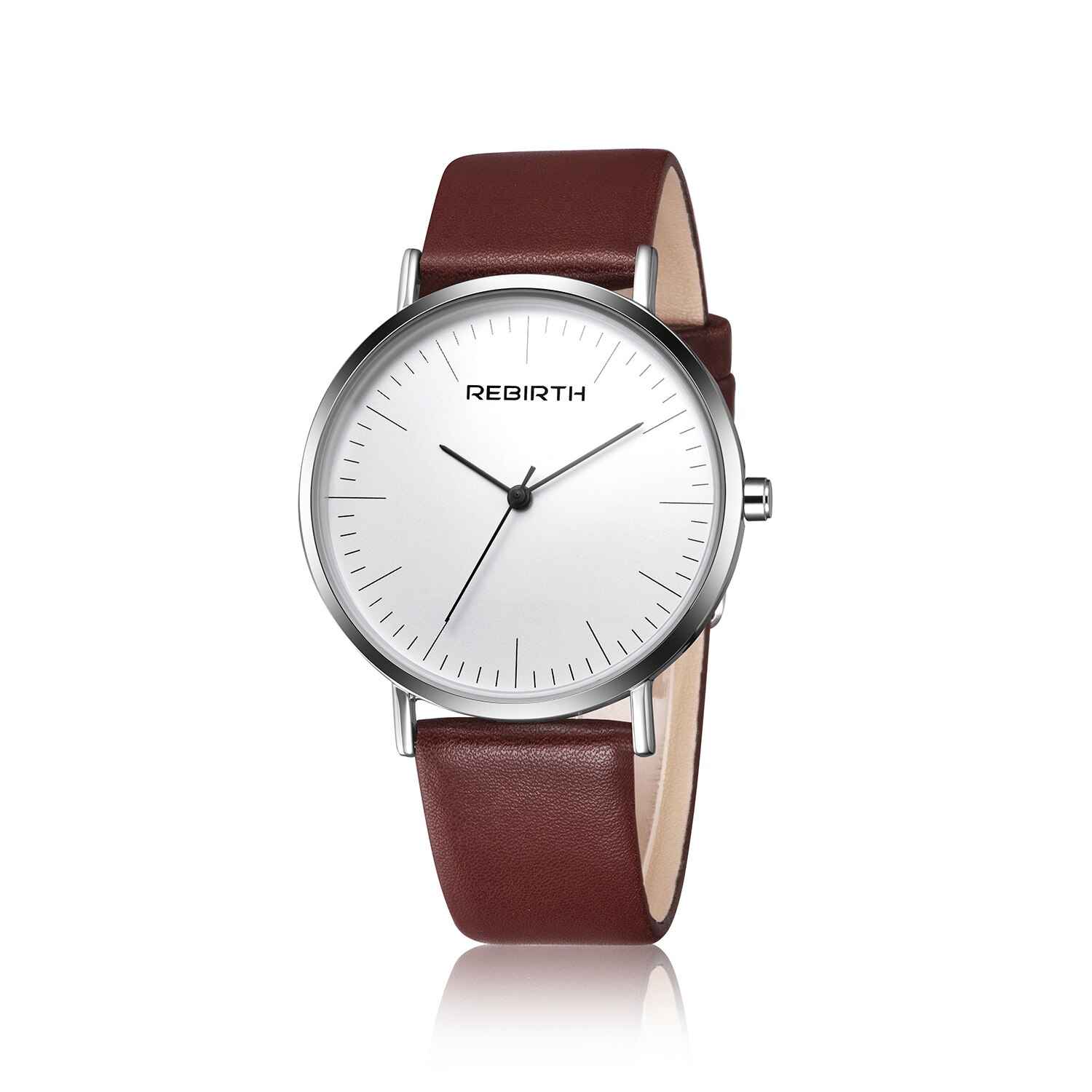 REBIRTH Brand Unisex Quartz Wristwatch Popular Sim... – Grandado