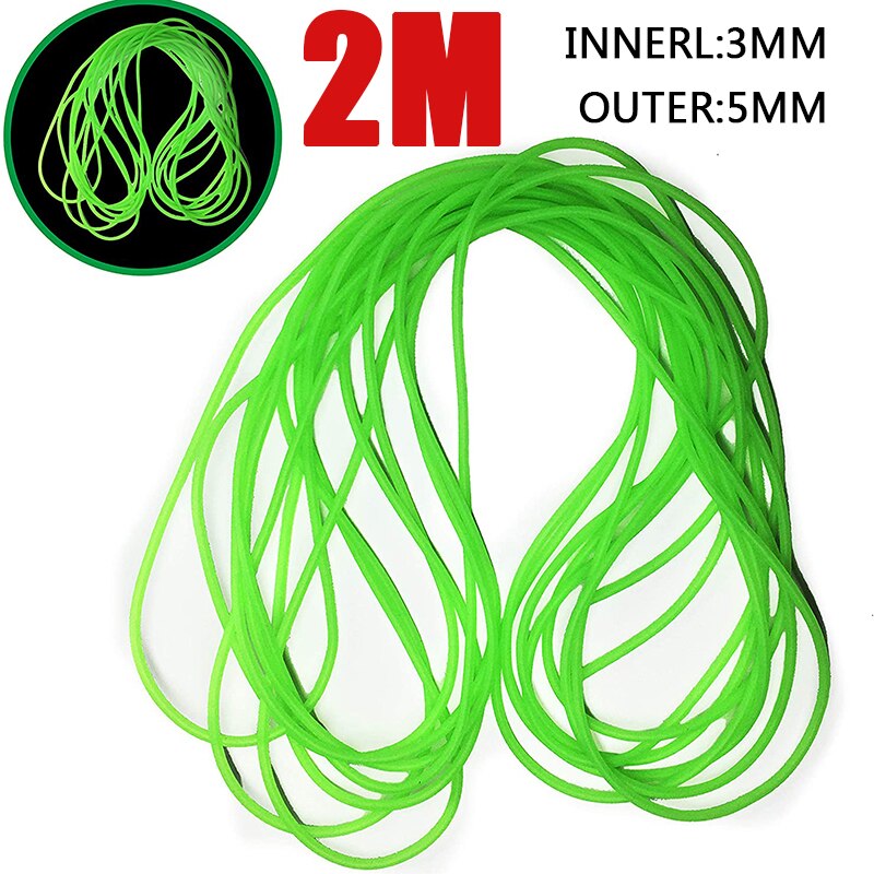 2M Green Soft Silicone Fishing Luminous Tube 3/4MM... – Grandado