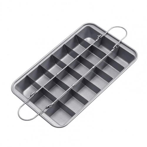 18 Grids Built-In Slicer Brownie Baking Pan High C... – Vicedeal