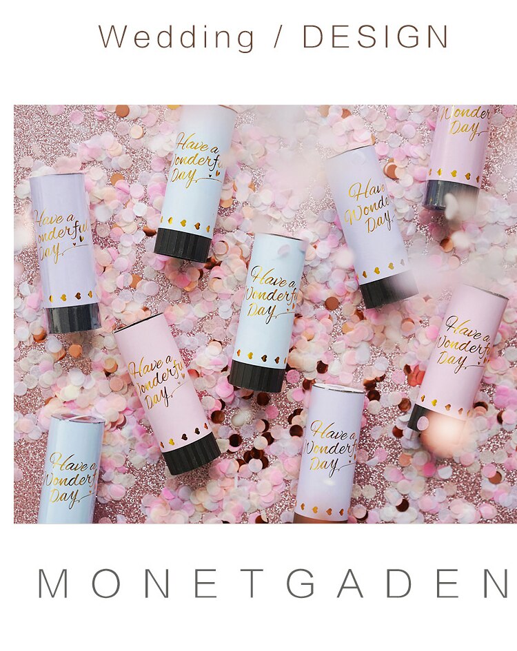 6 Set Rich colors Push Pop Confetti Poppers Cannon... – Grandado