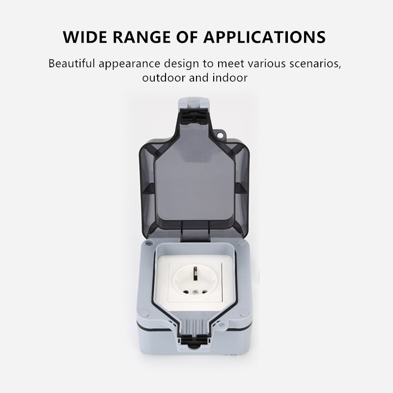 Single Socket IP66 Waterproof Socket Outdoor Germa... – Grandado