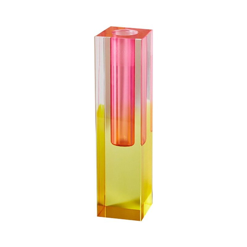 Modern Rainbow Color Bud Vase Tabletop Glass Vases... – Vicedeal
