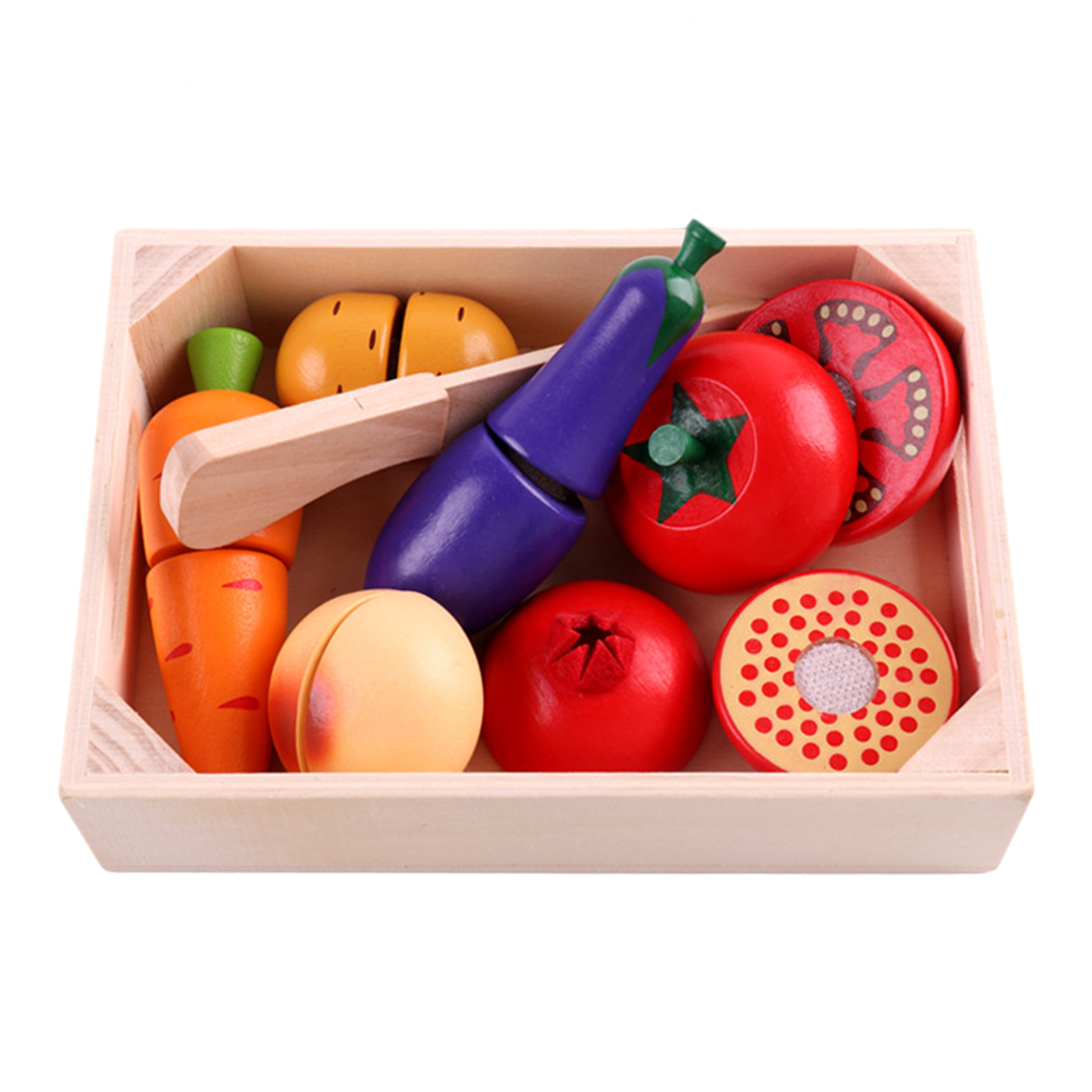 DIY Pretend Play Baby Kitchen Plastic Food Toy Cut... – Grandado