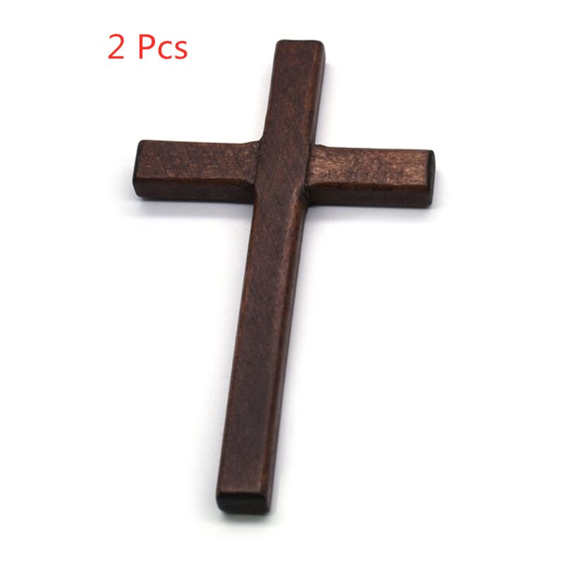 2pcs Handmade Wooden Crosses Crucifix Jesus Christ... – Grandado