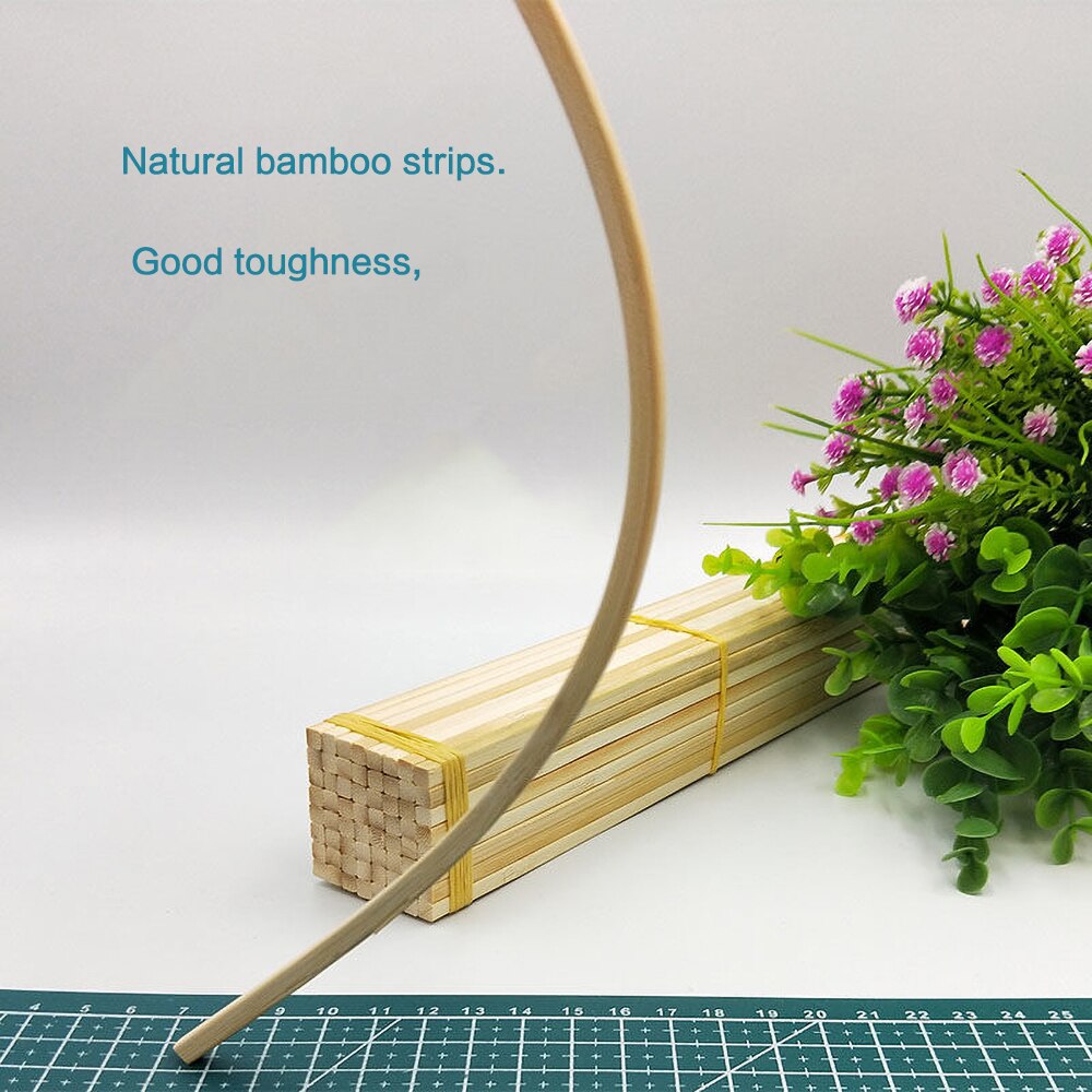 50PCS Multi-size Round Square Bamboo Sticks DIY Ha... – Grandado