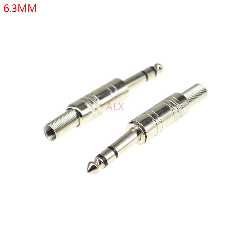 2pcs 6.3mm 6.35MM 3-Pole Stereo Metal Plug Connect... – Grandado