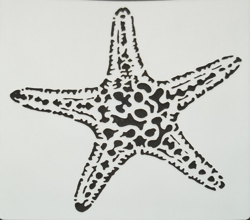 13*13 starfish Plastic Layering Stencils for DIY S... – Grandado