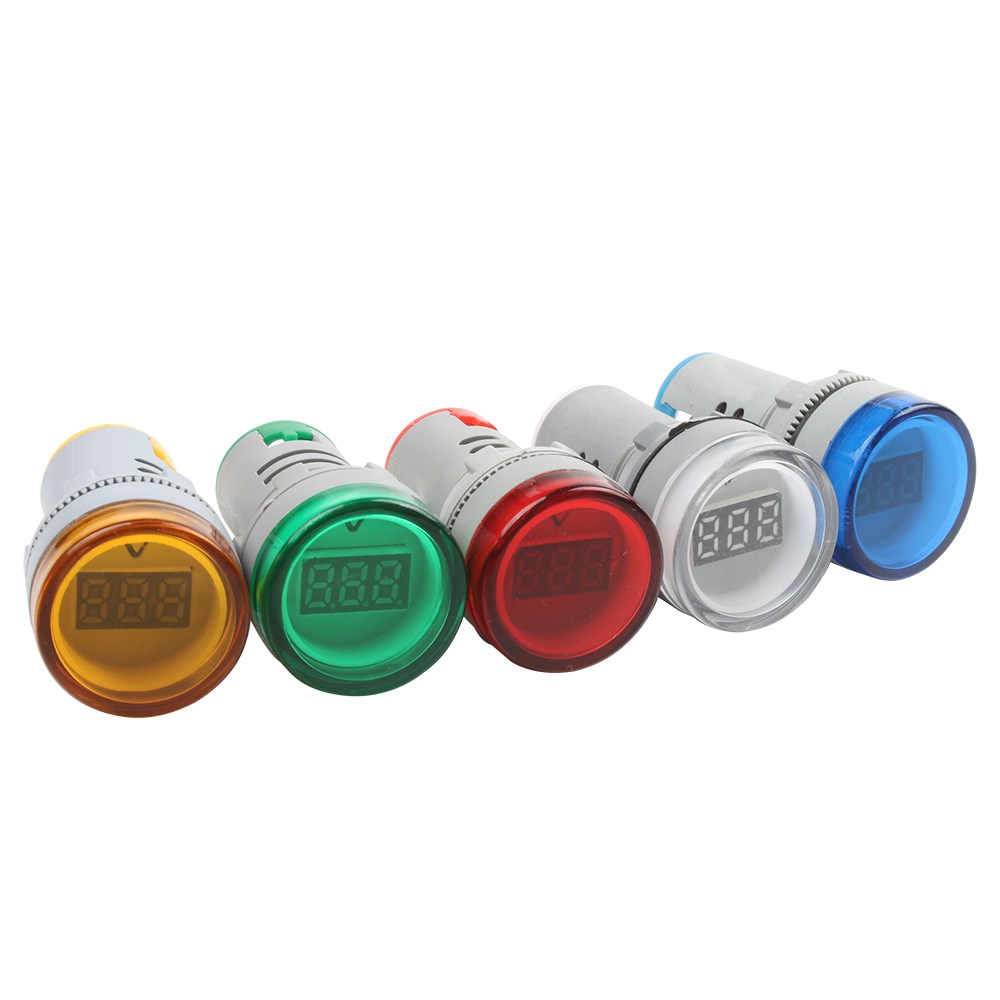 1PC 22MM AC 60-500V LED Voltmeter Voltage Meter In... – Grandado