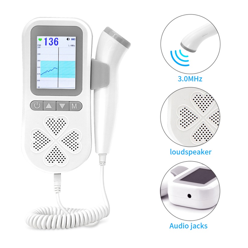 Upgraded Ultrasound Fetal Doppler Heart Rate Monit... – Vicedeal