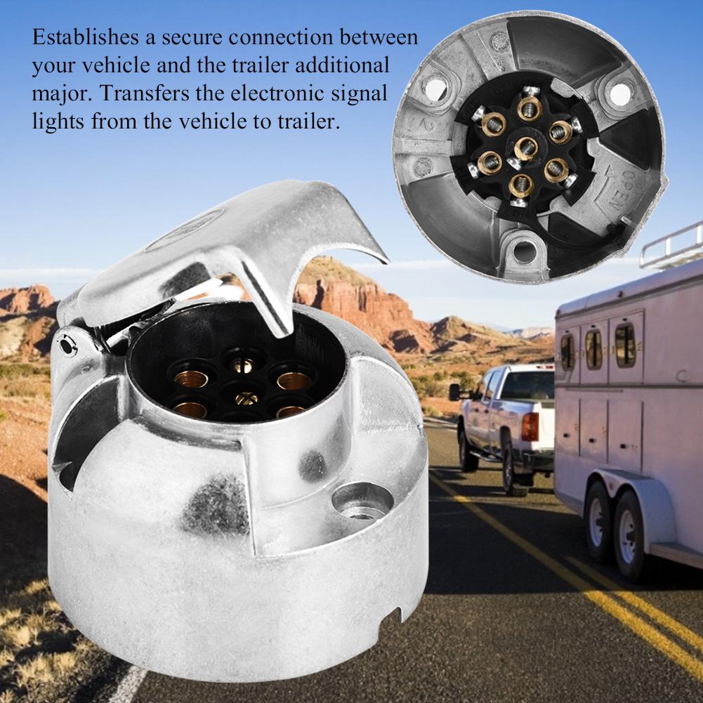 12 V 7Pin Trailer Plug Socket Connector Adapter vo... – Grandado