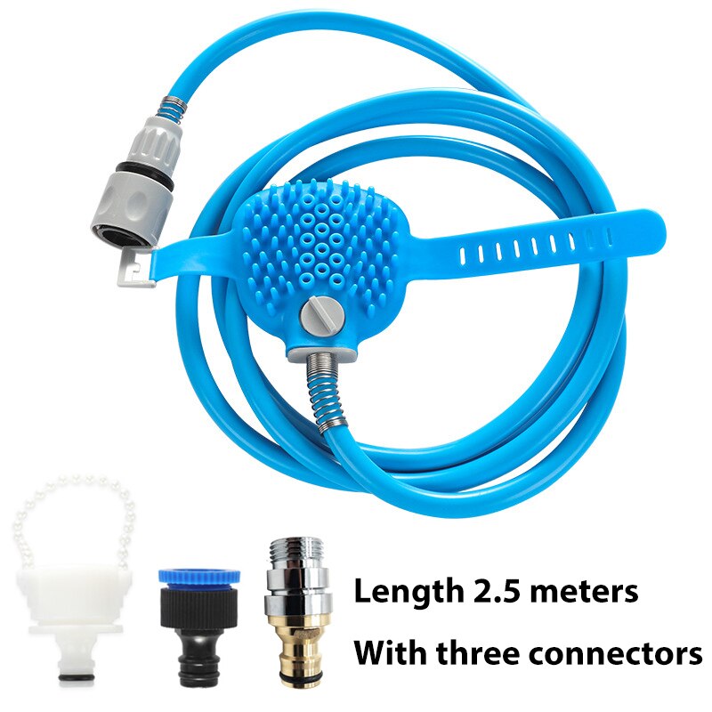 Pet Dog Bath Brush Outdoor Shower Sprayer And Scru... – Grandado