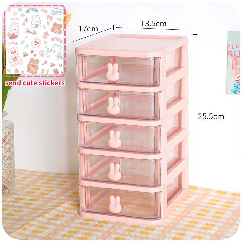 Kawaii Stationery Drawer Storage Boxes Desktop Stu... – Grandado