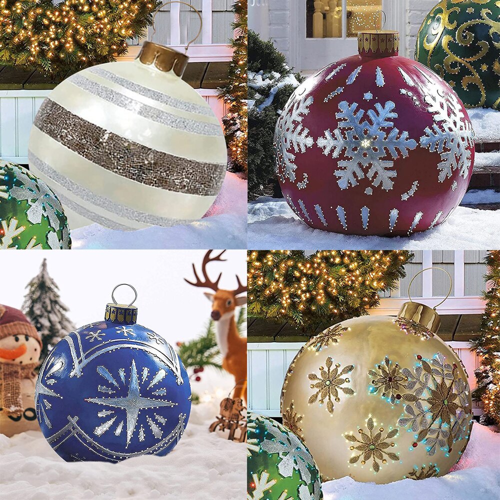 60Cm Kerstballen Xmas Kerstboom Kerstversiering Vo... – Vicedeal