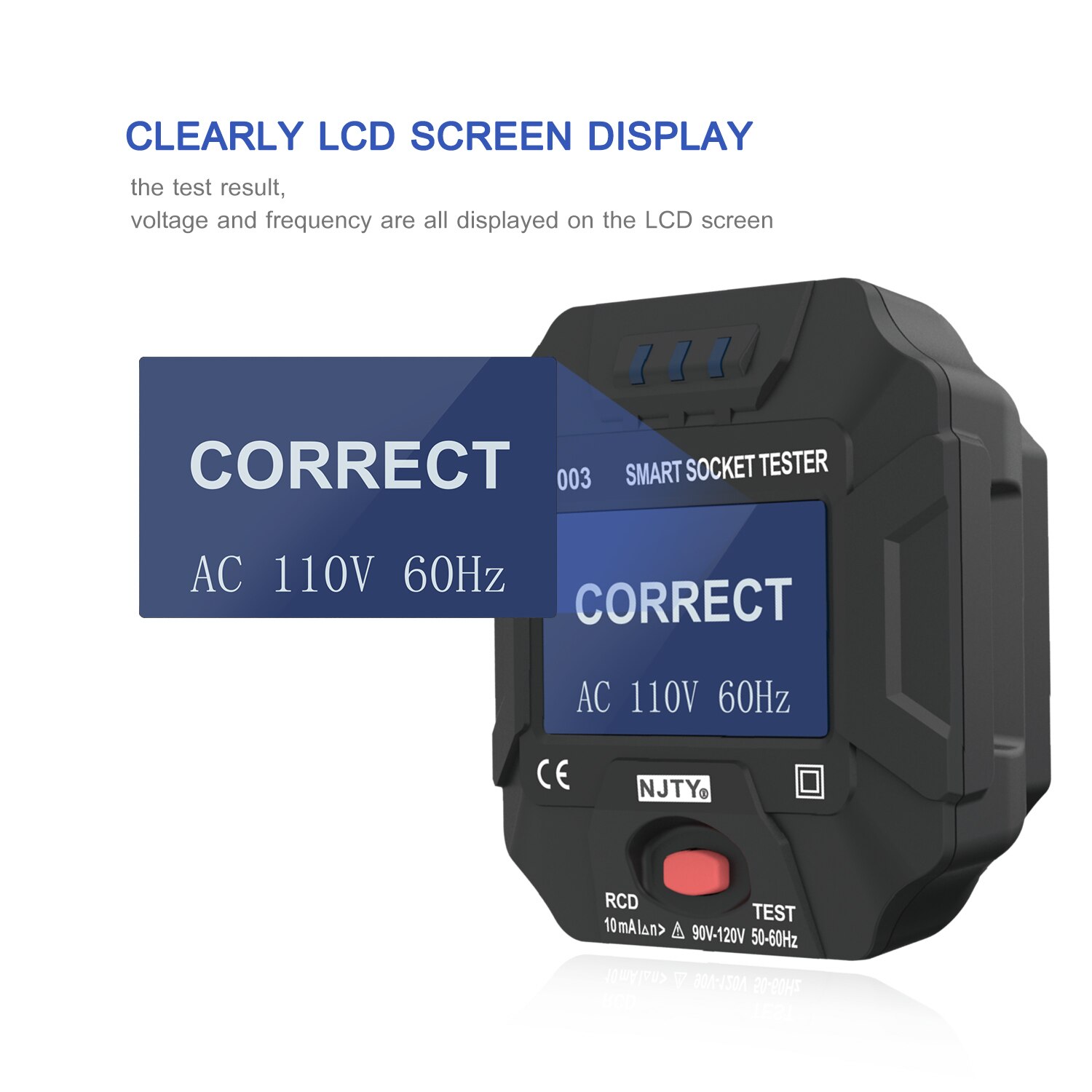 NJTY 90~120V Socket Outlet Tester Smart Socket Tes... – Grandado