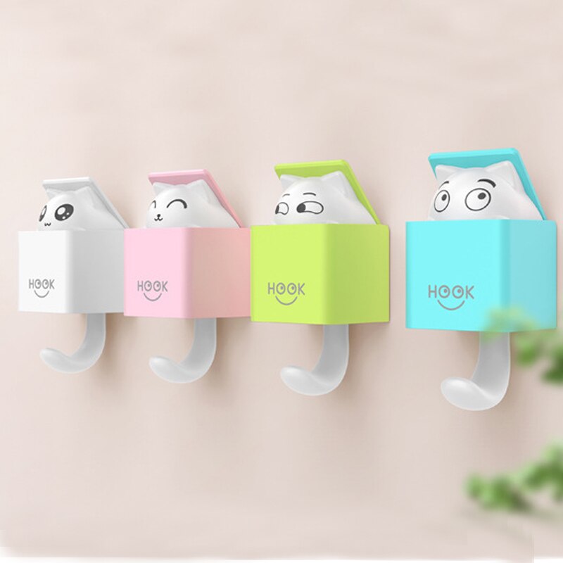 Home-decor Cartoon Cat Shape Multi-function Hook W... – Grandado