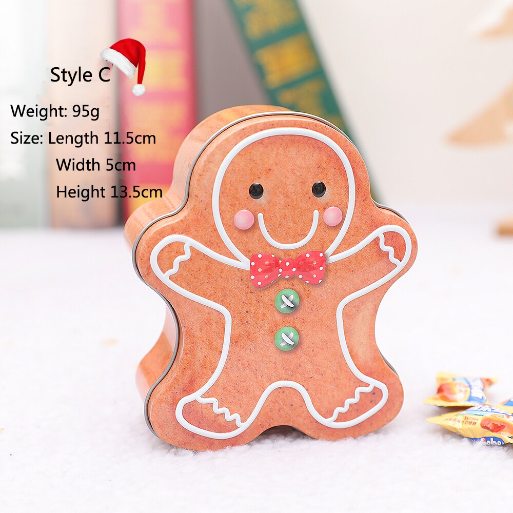 Christmas Tin Box Cute Santa Claus Snowman Penguin... – Vicedeal
