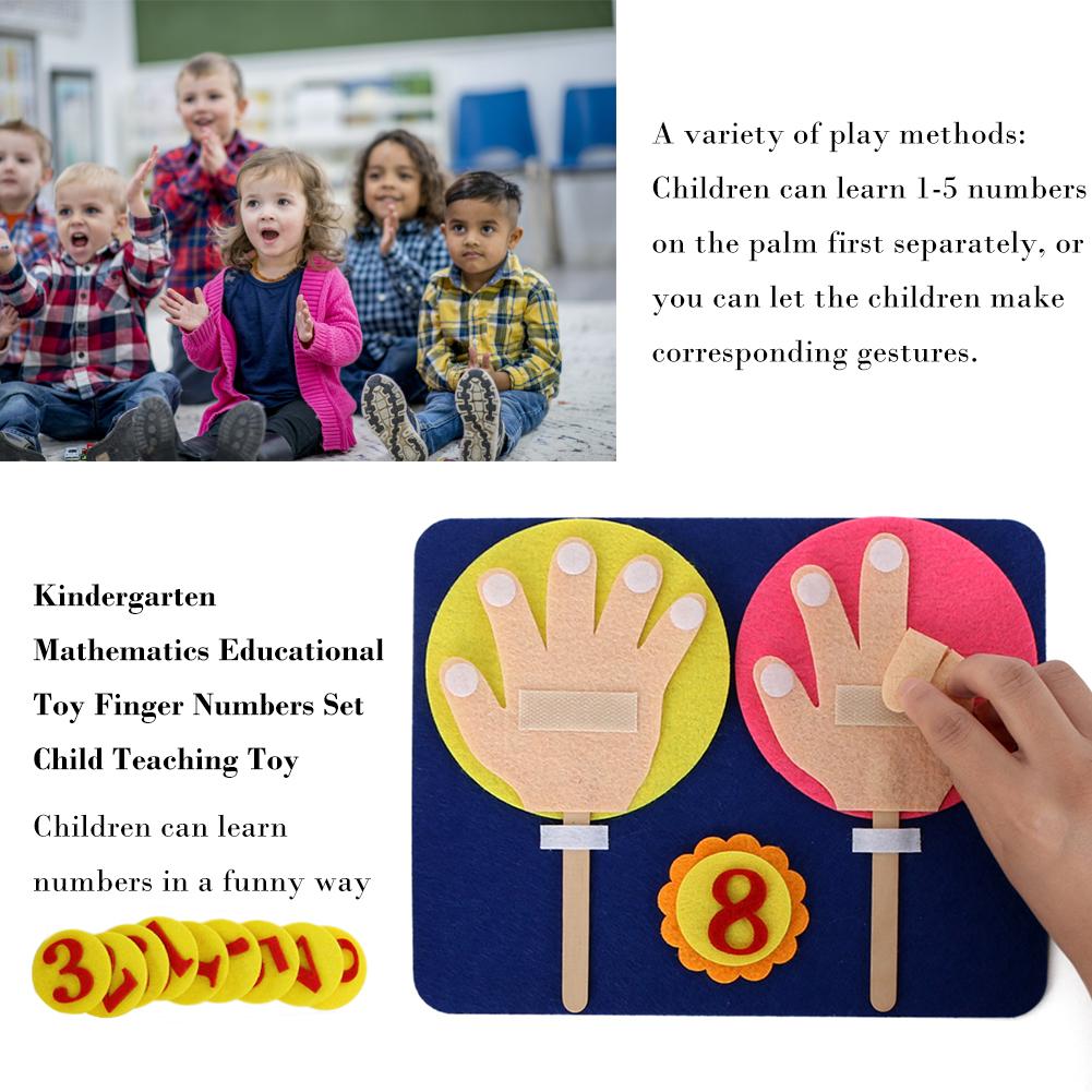 Children Maths Toys Finger Counting 1-10 Learning ... – Vicedeal