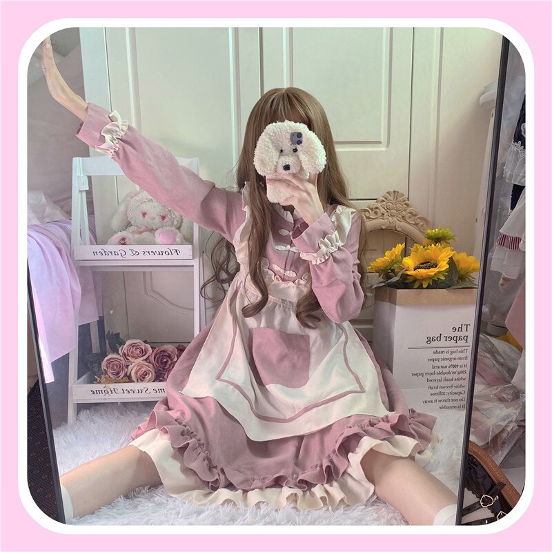 False Two-piece Lolita Dress Girls Princess Clothi... – Grandado