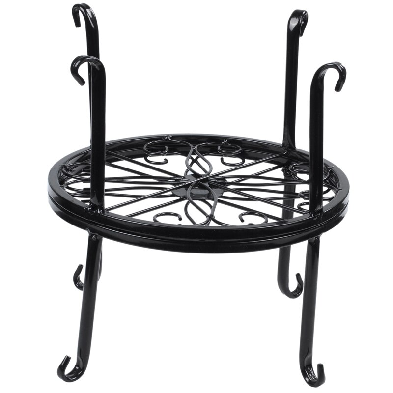 12-inch heavy pot plant stand, set of 2, art forge... – Vicedeal