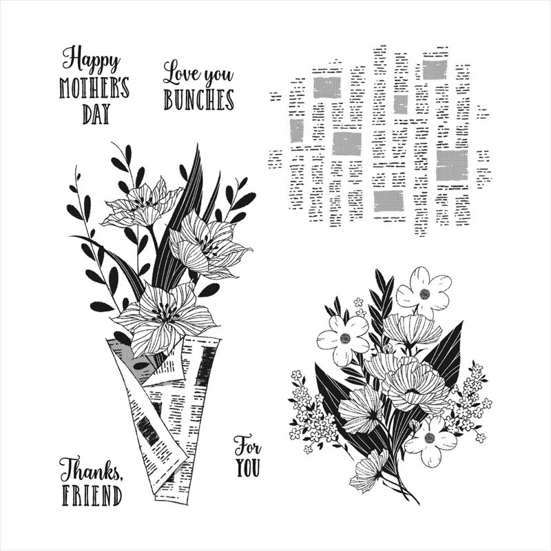 Wrapped Bouquet Bundle Stamp Set and Coordinating ... – Grandado