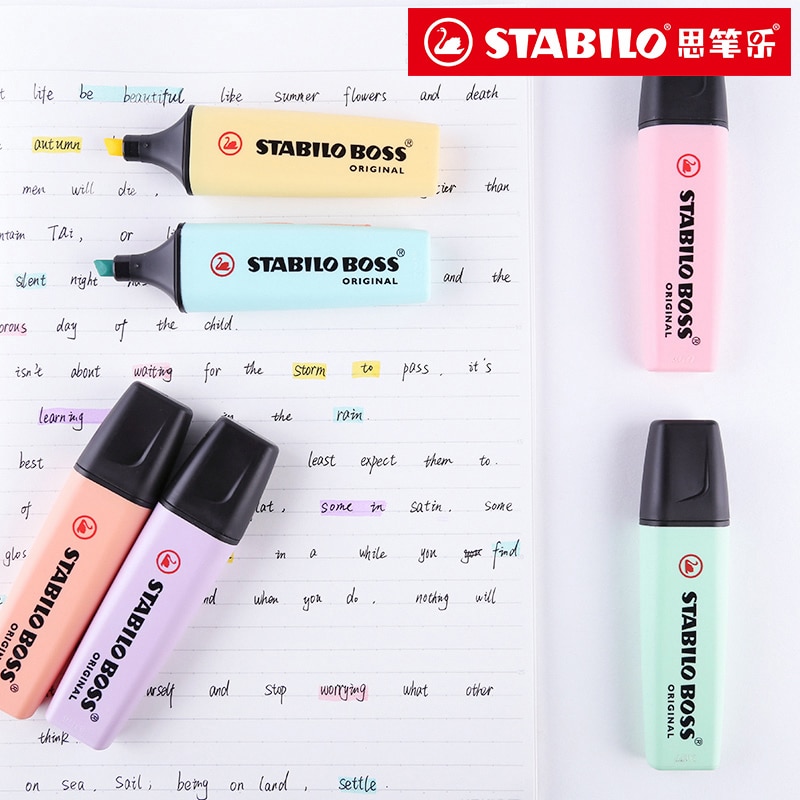 1pc Stabilo BOSS 70 Highlighter 6 Pastel Colors Te... – Grandado