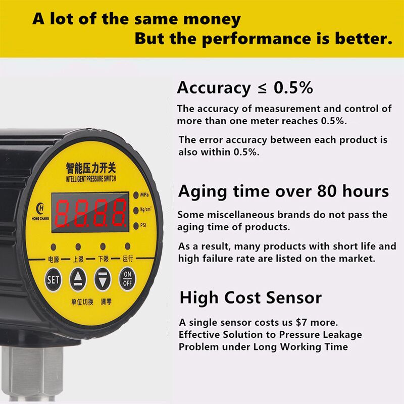 Dual Relay Dual Output Digital Pressure Gauge Vacu... – Grandado