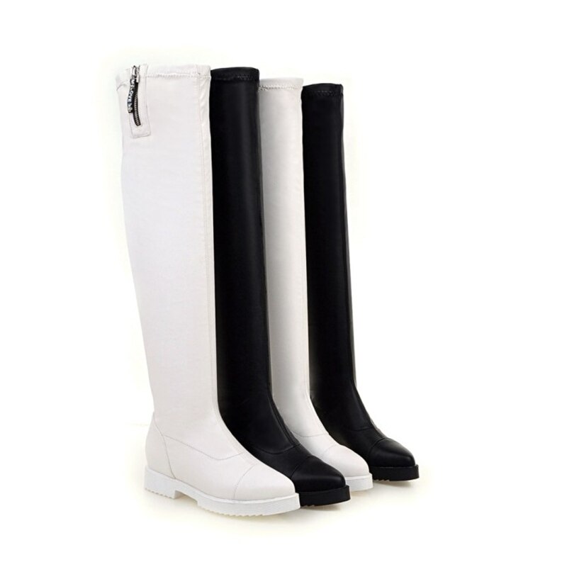 Nova moda manga outono e inverno nitidez plana bot... – Vicedeal