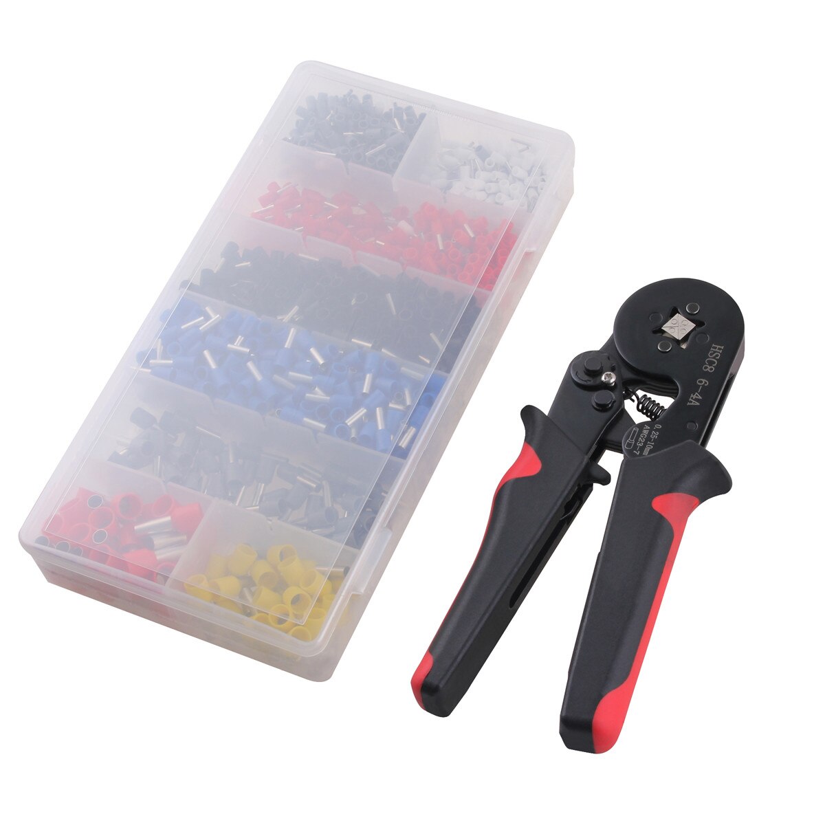 HSC8 6-4A Buisvormige Terminal Krimptang Set 0.25-... – Grandado