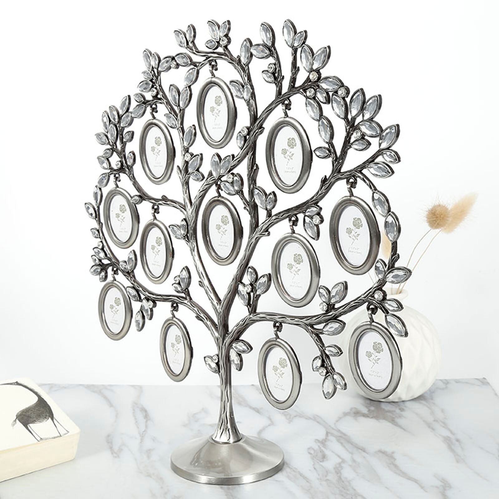 Family Tree Hanging Photo Picture Tree With 12 Pic... – Grandado