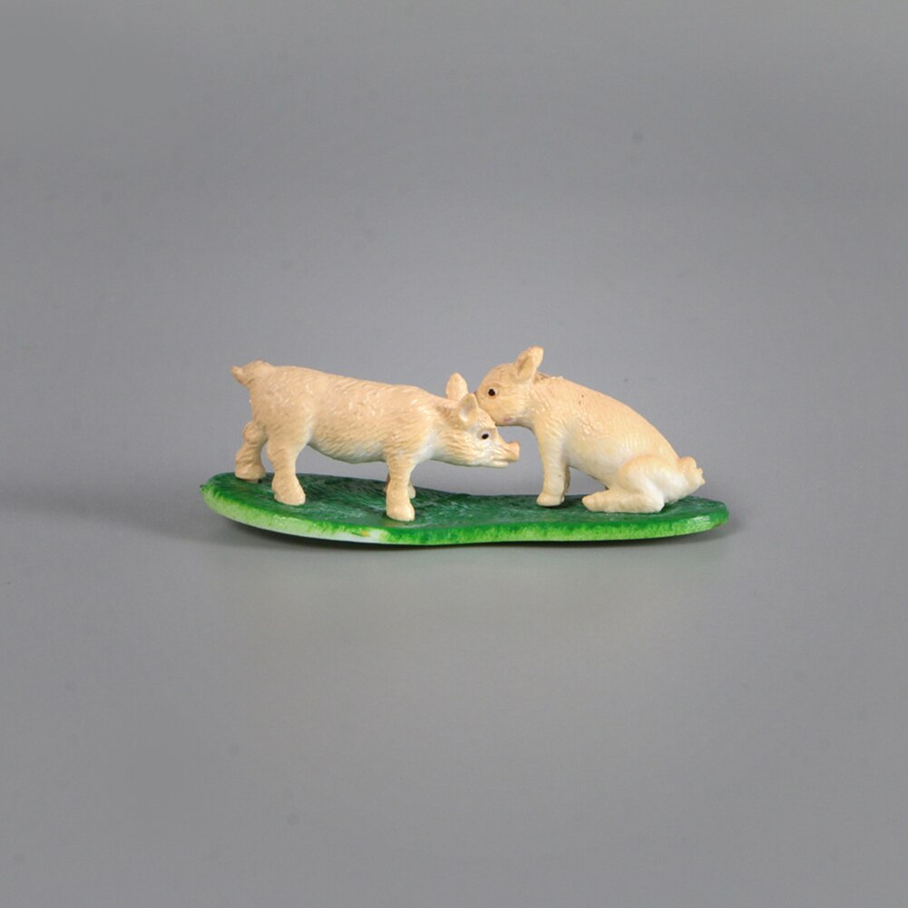 12Pcs Mini Realistic Horse Dog Pig Farm Animal PVC... – Grandado
