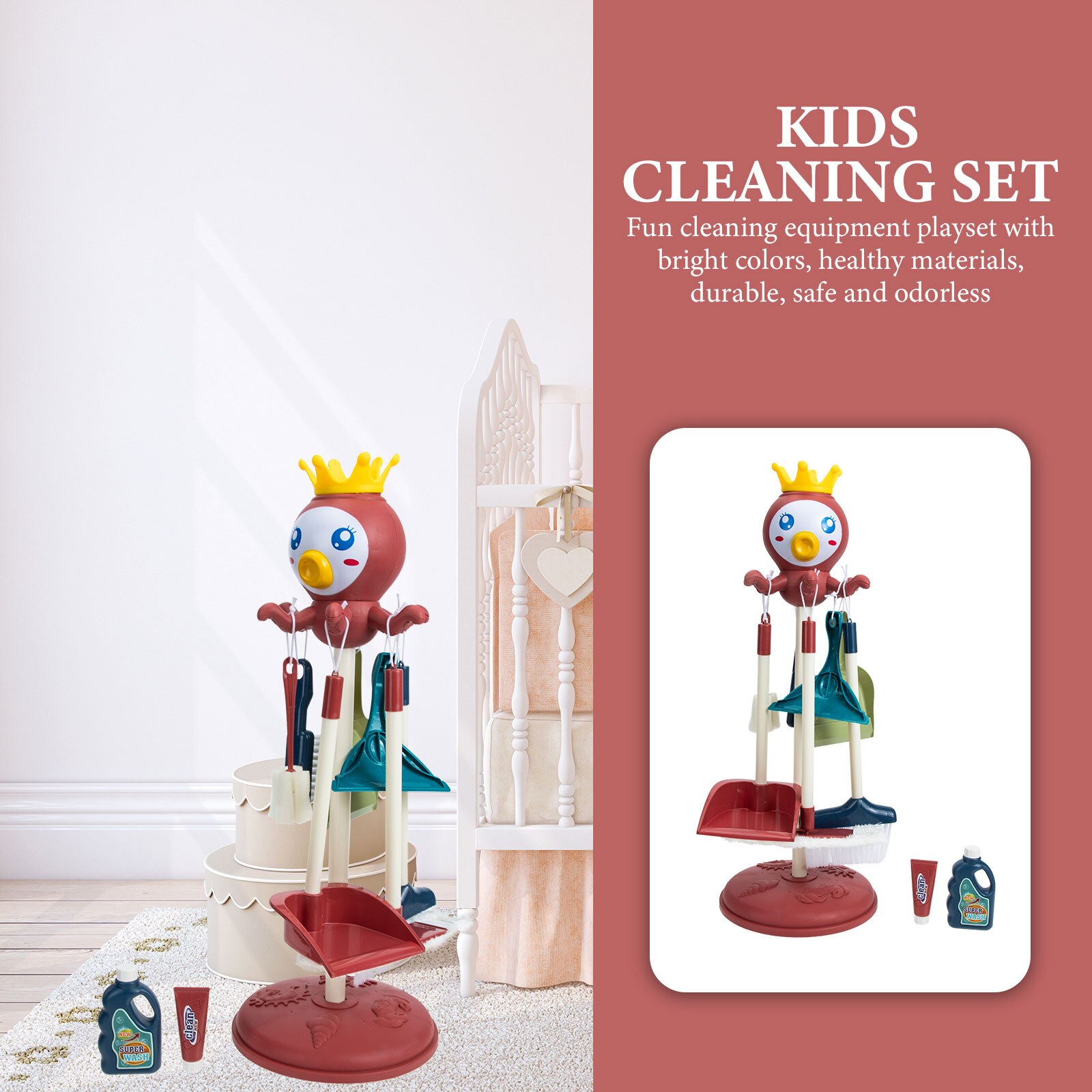 1 Set of Kids Simulation Cleaning Tool Educational... – Grandado