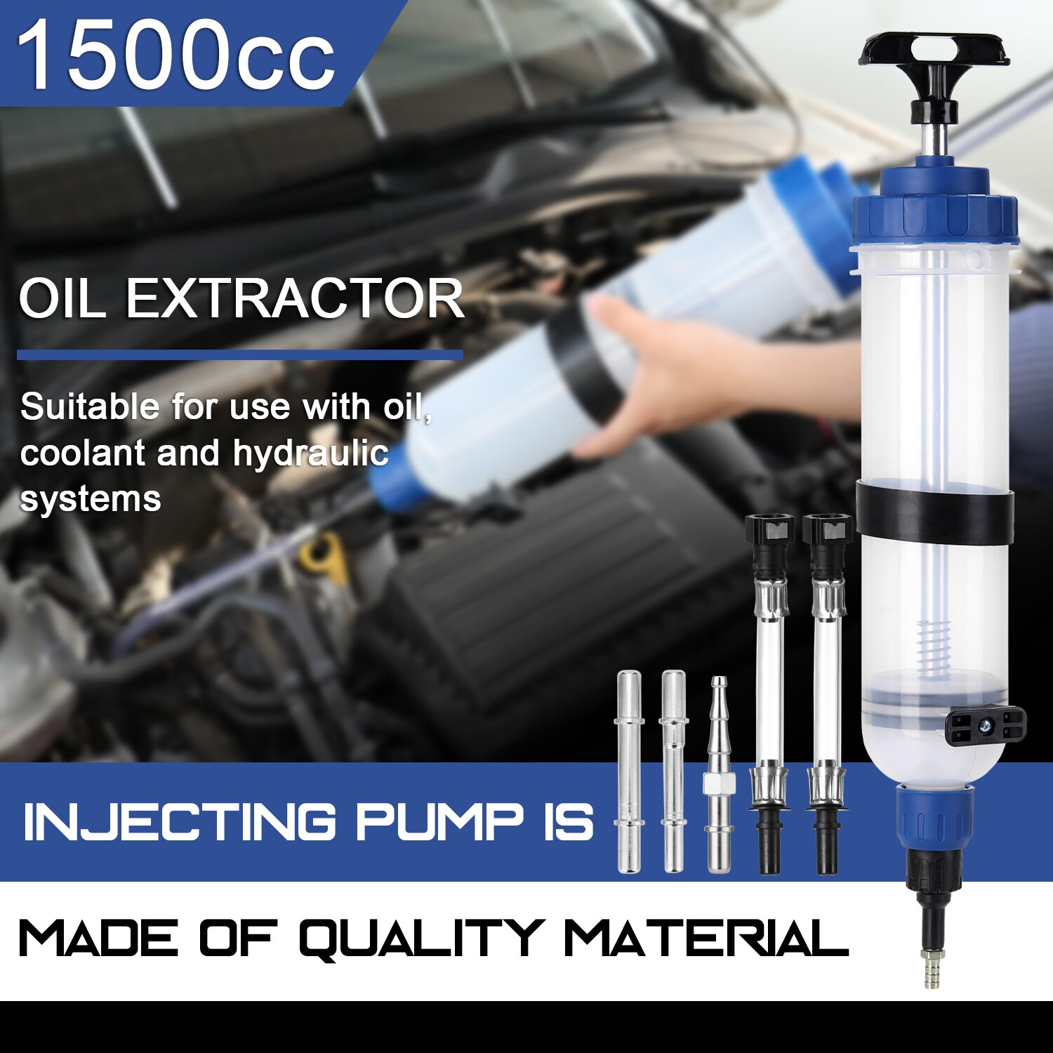 1500CC Olie Extractor Vullen Fles Transfer Handmat... – Vicedeal