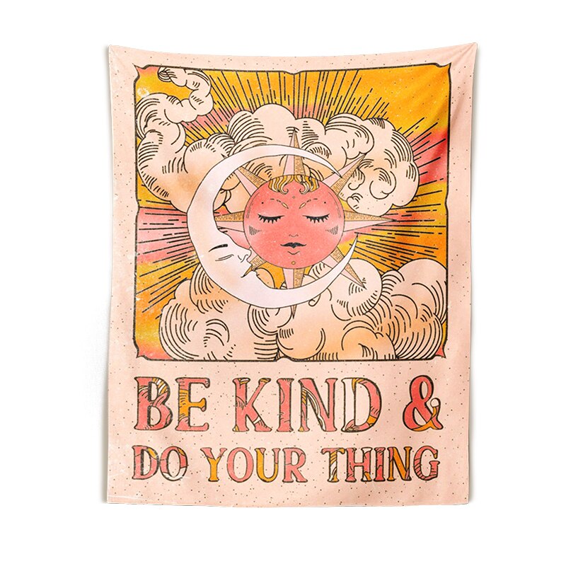 Vintage Tapestry 70s Home Decor Be Kind And Do You... – Grandado